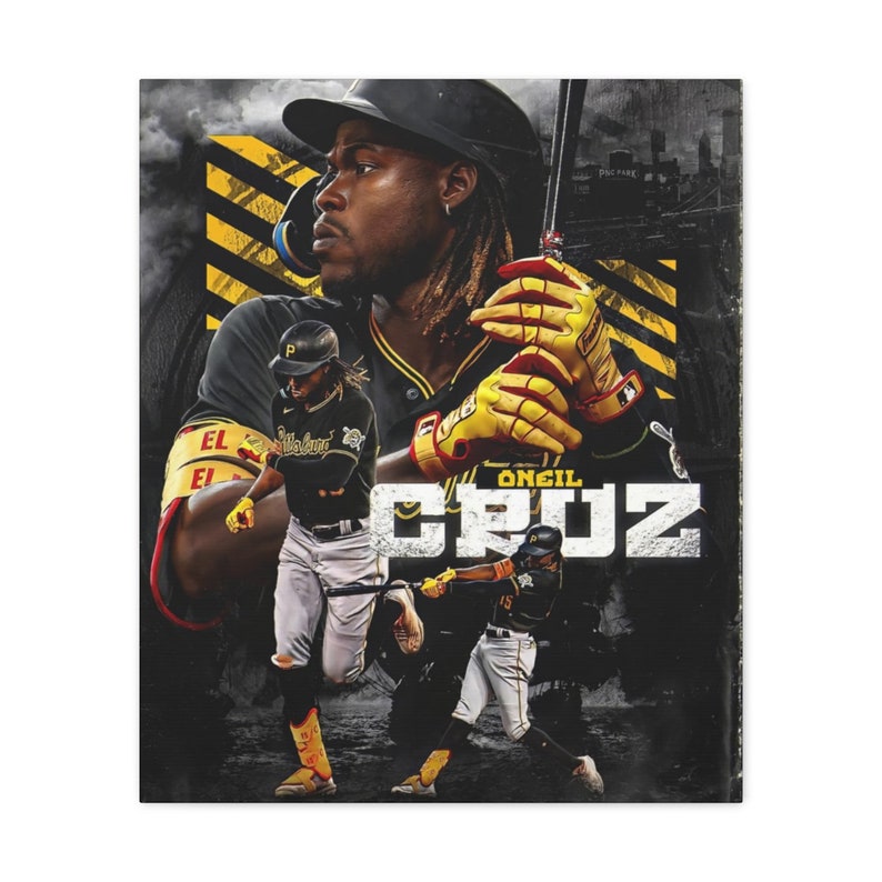 Oneil Cruz Poster Pittsburgh Pirates Canvas Wrap Wall Art - Etsy