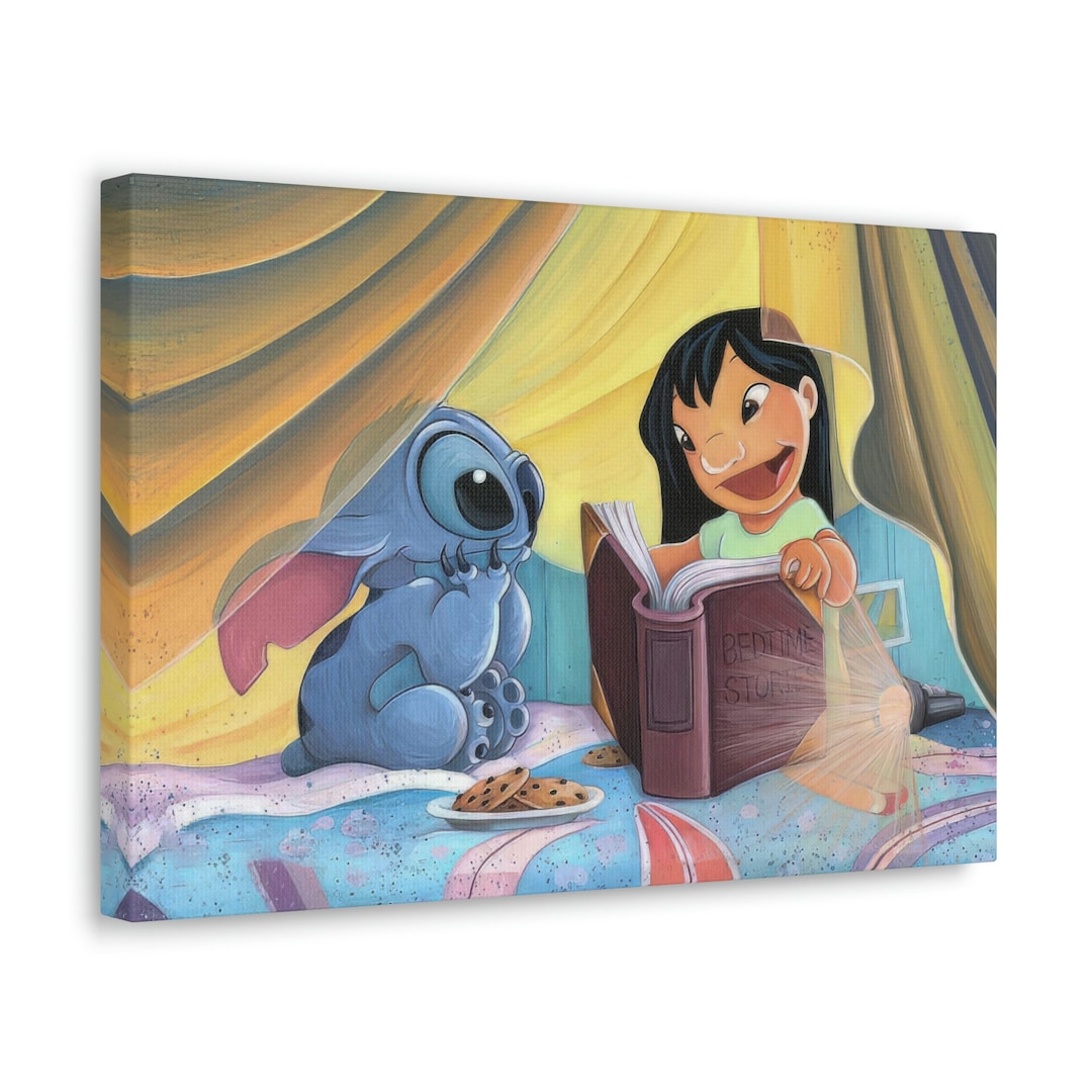 Disney Lilo and Stitch Canvas Wall Art | Disney Canvas Art Print ...