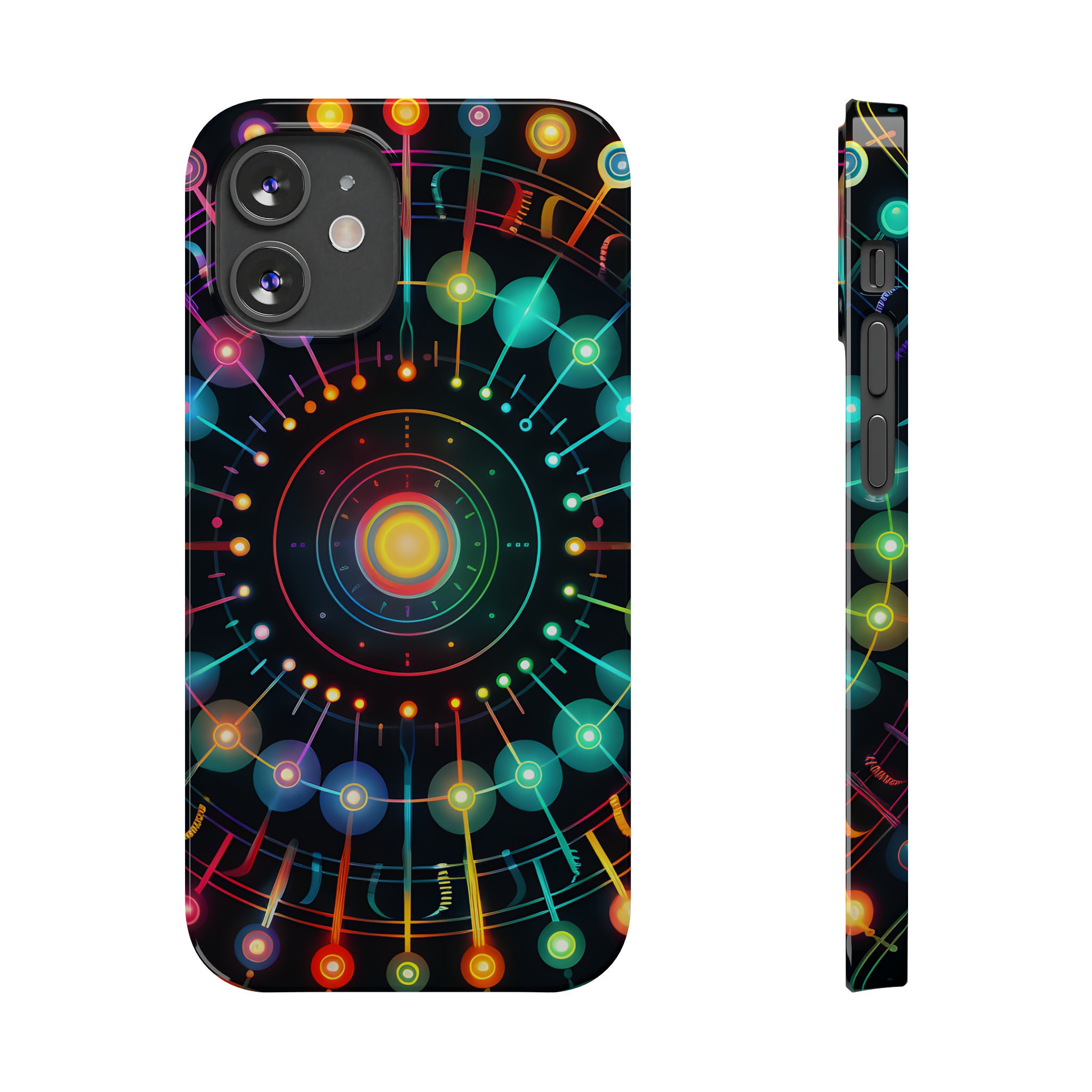 Neon Circle of Life Slim Phone Cases - Etsy UK
