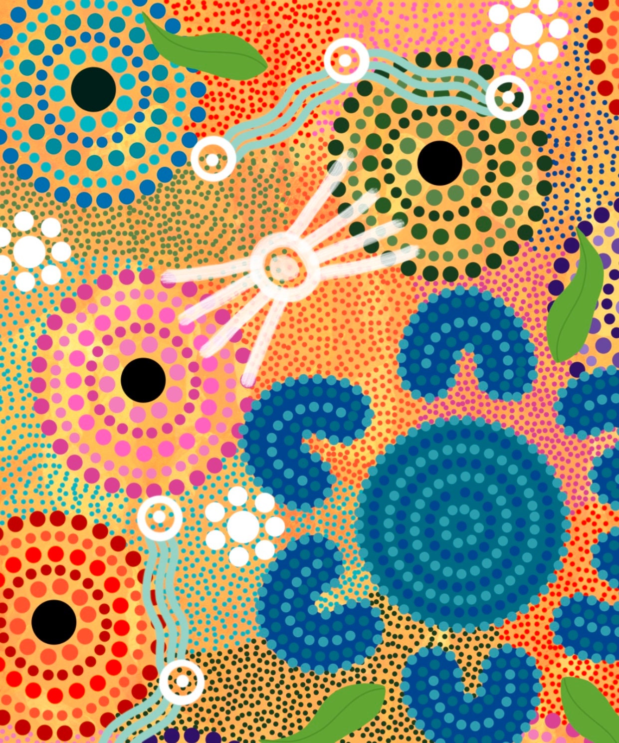 Grandchildren Aboriginal Art Digital A4 Print - Etsy Australia