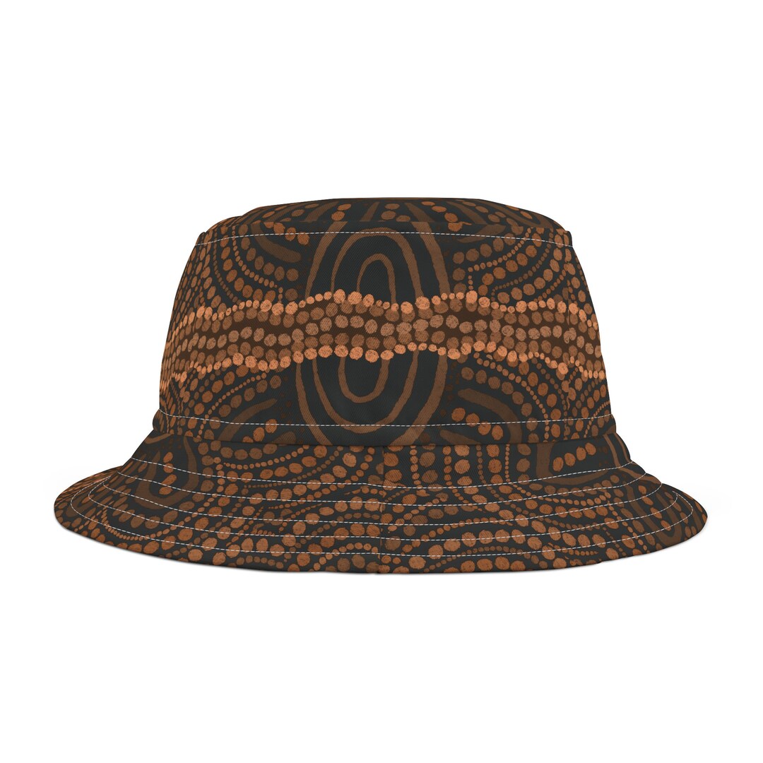 Broken Aboriginal Art Bucket Hat - Etsy