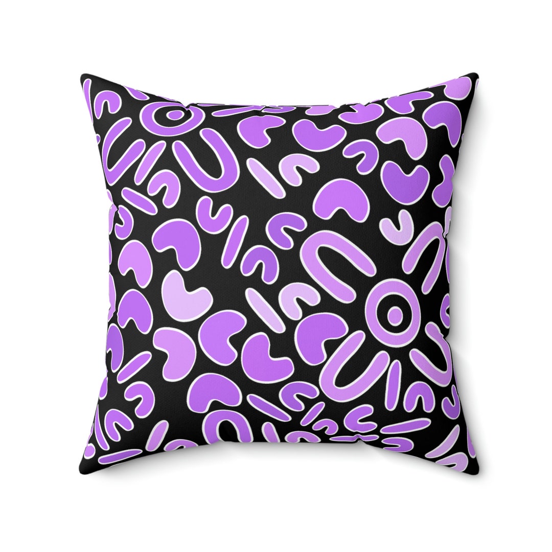 Purple Tidda Aboriginal Art Square Pillow - Etsy UK