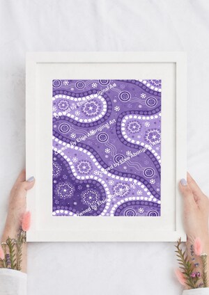 Spring in Australia Aboriginal Digital Art A4 - Etsy Australia