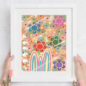 Spring in Australia Aboriginal Digital Art A4 - Etsy Australia