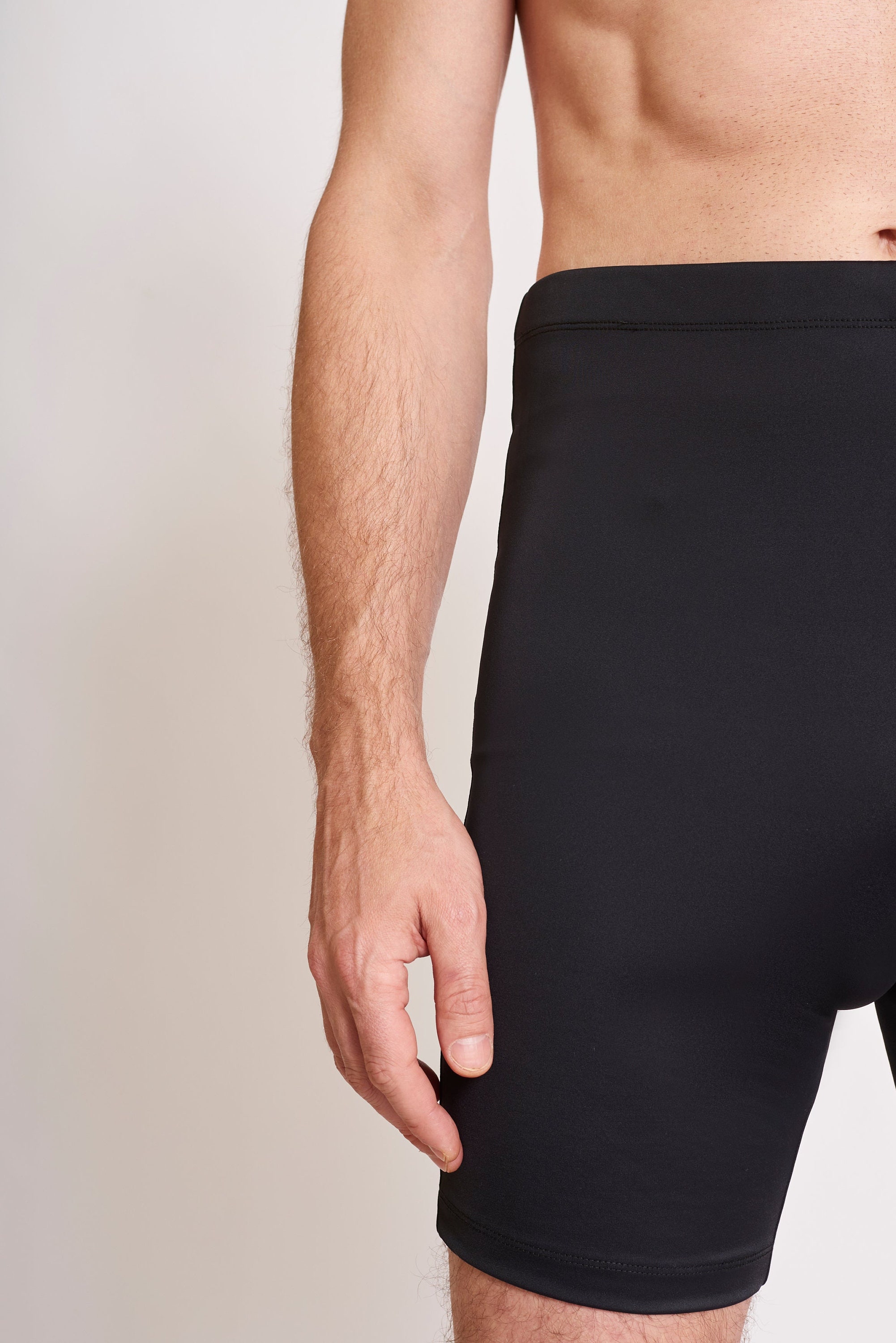 Men's High Waist Ostomy Swimsuit - Black - Etsy