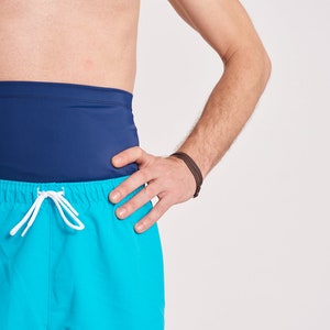 Ostomy Swim Wrap - Navy Blue - Etsy