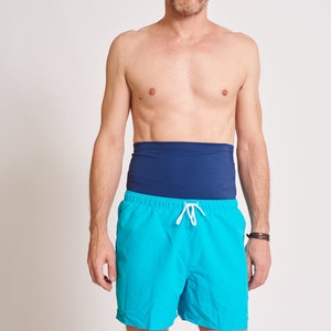 Ostomy Swim Wrap - Navy Blue - Etsy