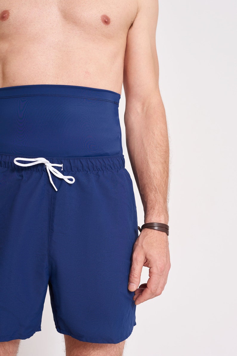 Ostomy Swim Wrap - Navy Blue - Etsy