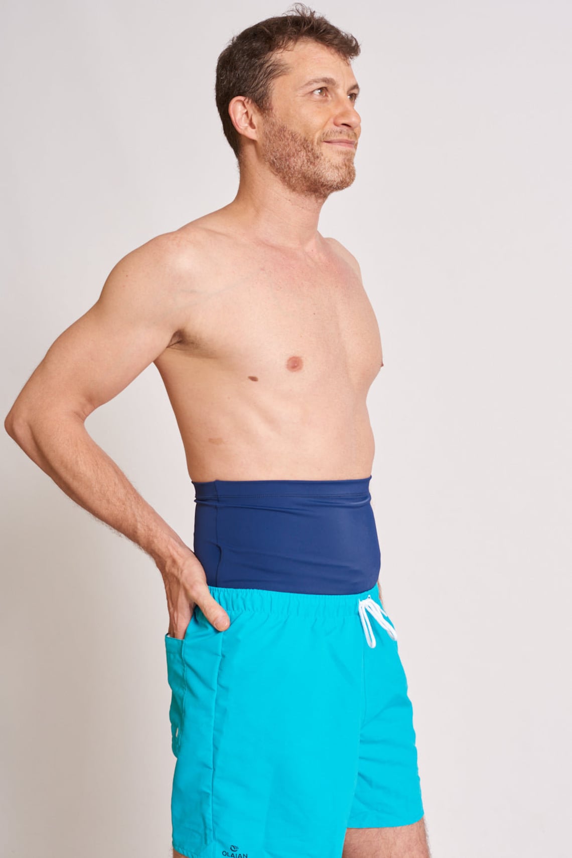 Ostomy Swim Wrap - Navy Blue - Etsy