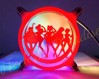 Sailor Moon Gaming Computer Fan Shroud / Grill / Cover Custom 3D ...