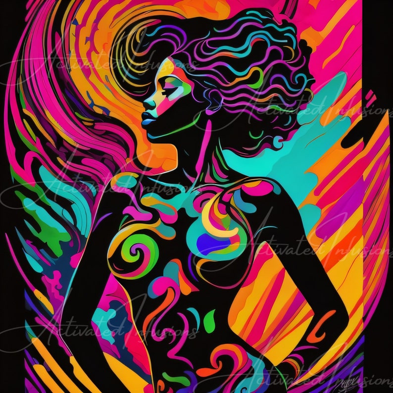 Divine Vibing, Divine Feminine, Woman, Printable Wall Art, Digital ...