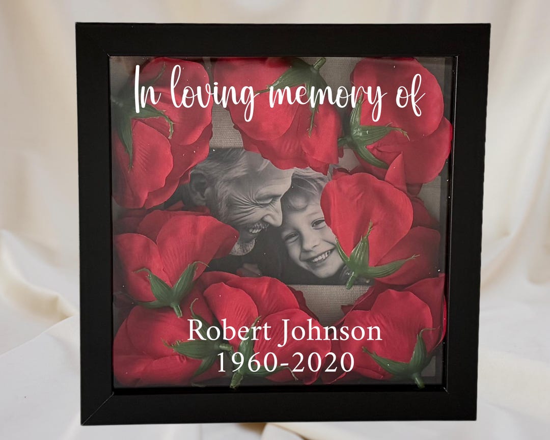 Memorial Shadow Box Frame Memory Keepsake Frame Gift for Loss of Mom ...
