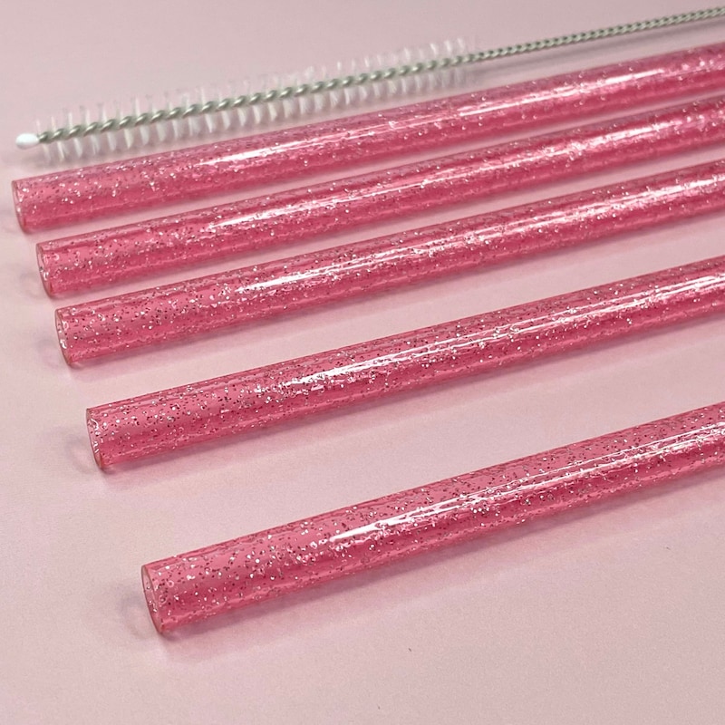 Pink Straws - Etsy