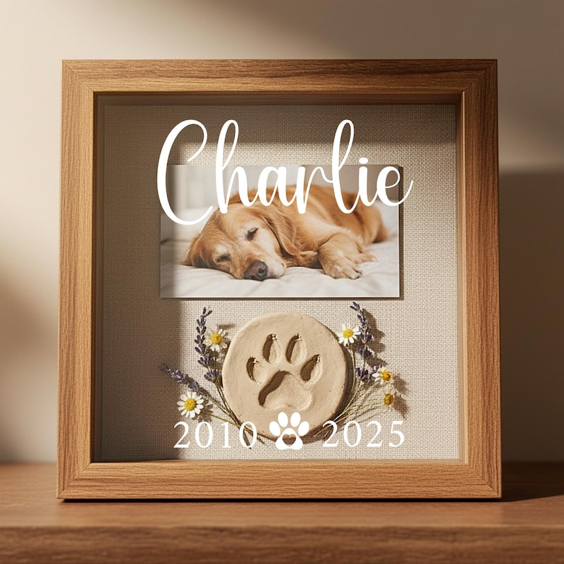 Dog Memorial Shadow Box - Etsy