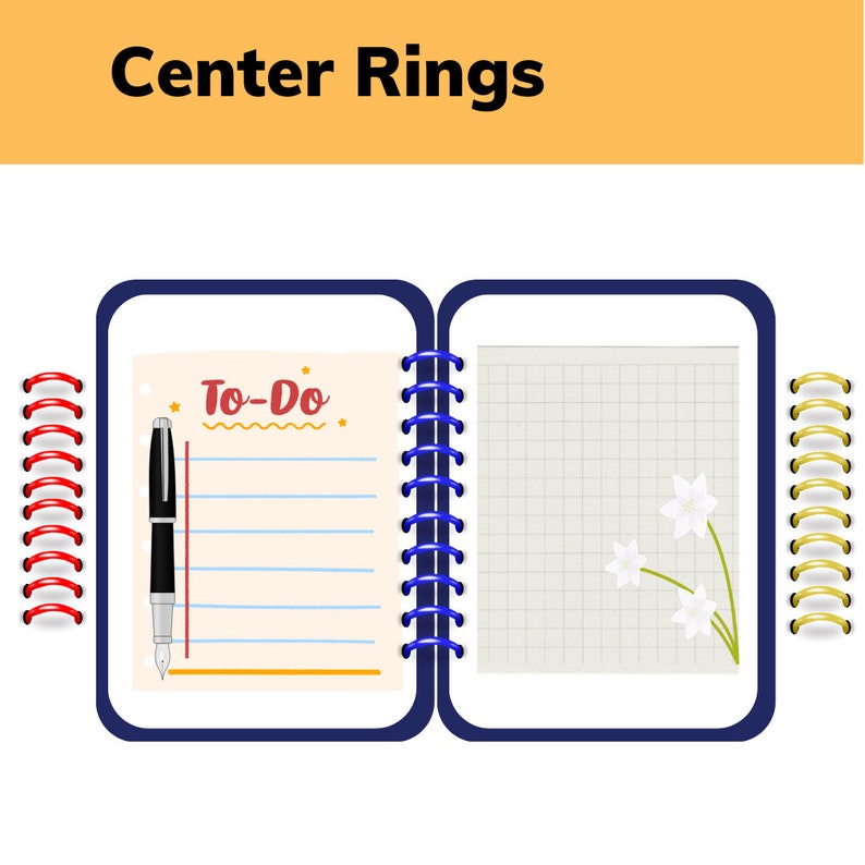 Digital Binder Rings for Planners and Digital Notebooks, Goodnotes ...