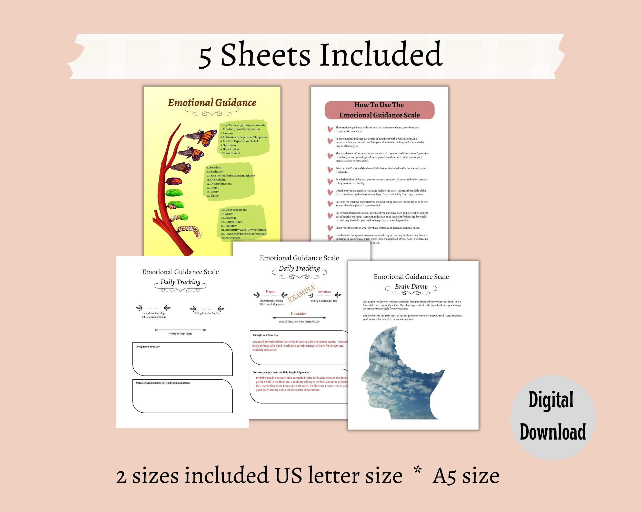 Emotional Guidance Scale Wellness Process, LOA Manifesting Bundle for ...