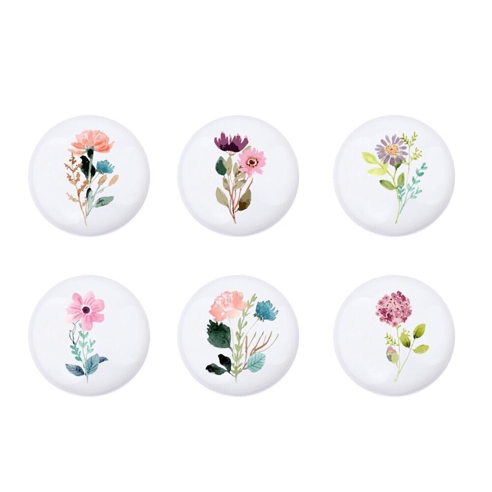 Flowers Drawer Knobs Classical Flower Dresser Knobs Pulls - Etsy