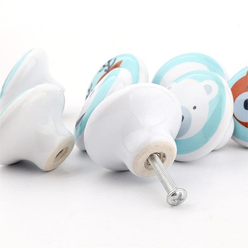 Mushroom Drawer Knobs, Vintage Mushroom Drawer Handles, Nursery Knobs ...