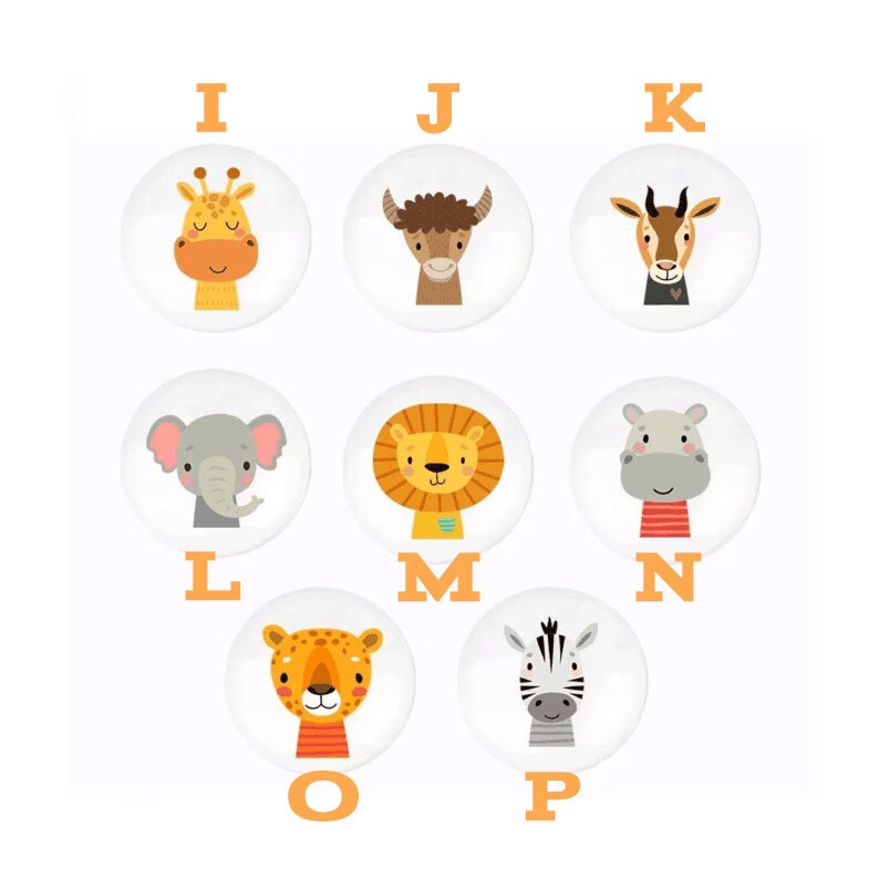 Safari Animals Drawer Knobs Jungle Animal Ceramics Drawer - Etsy