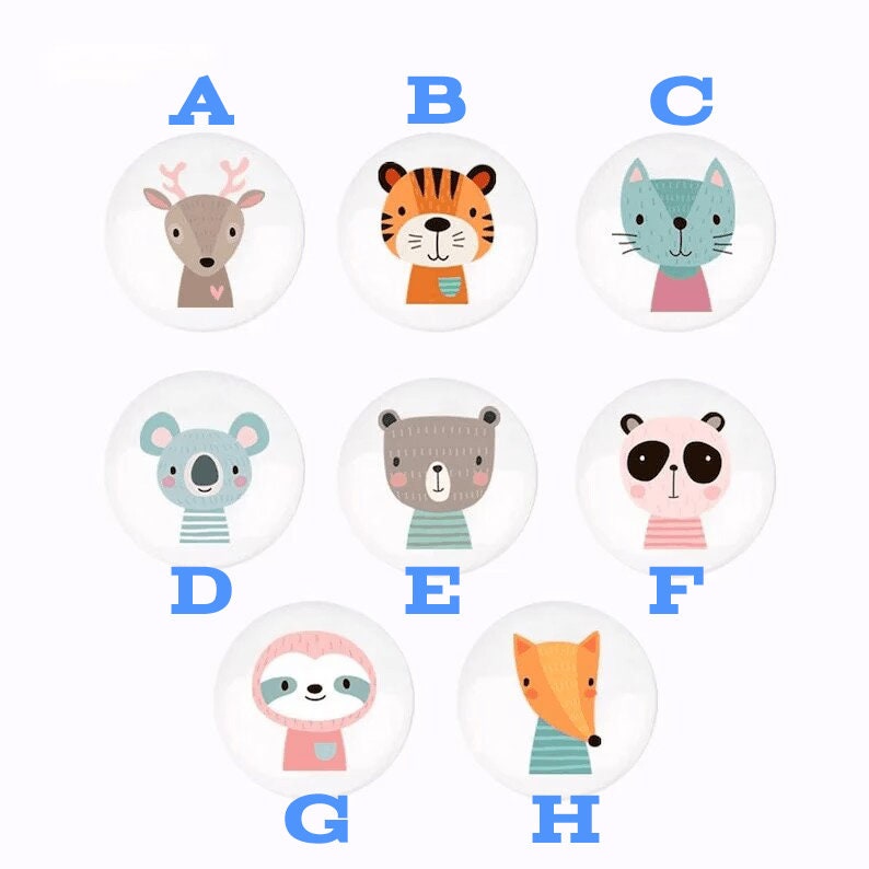 Safari Animals Drawer Knobs Cute Animal Ceramics Drawer - Etsy