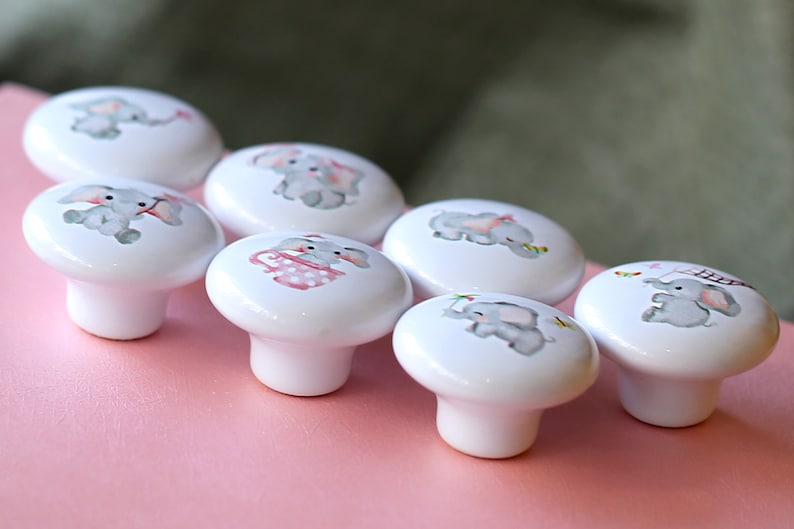 Boho Rainbow Drawer Knobs, Childrens Drawer Knobs,pink Unicorn Nursery ...