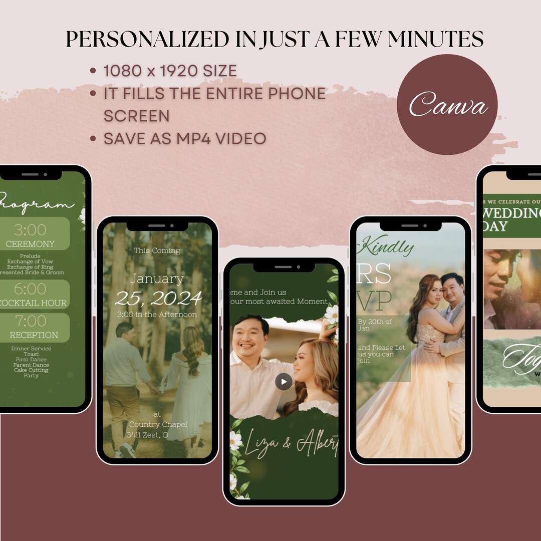 Animated Video Invitation Template Video Save the Date Wedding Invite ...