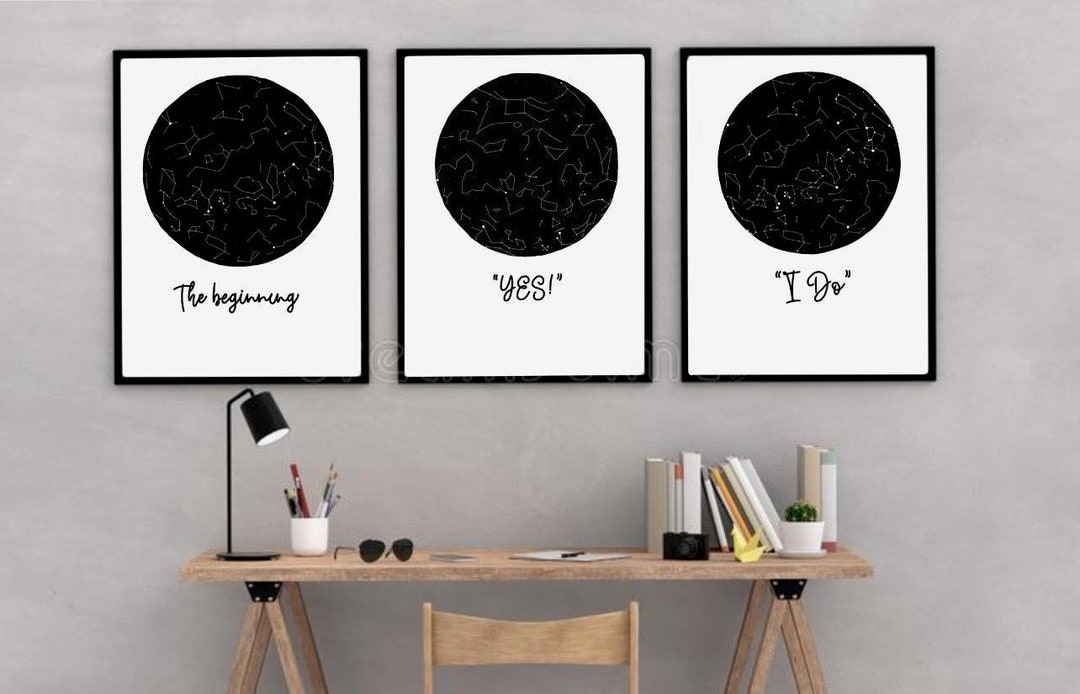 Custom Star Map Illustration - Etsy