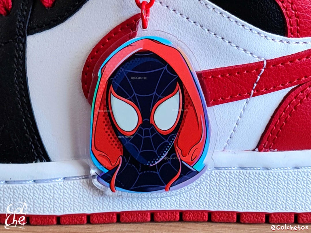 Spiderman Miles Morales Keychain Spiderverse - Miles Morales ...