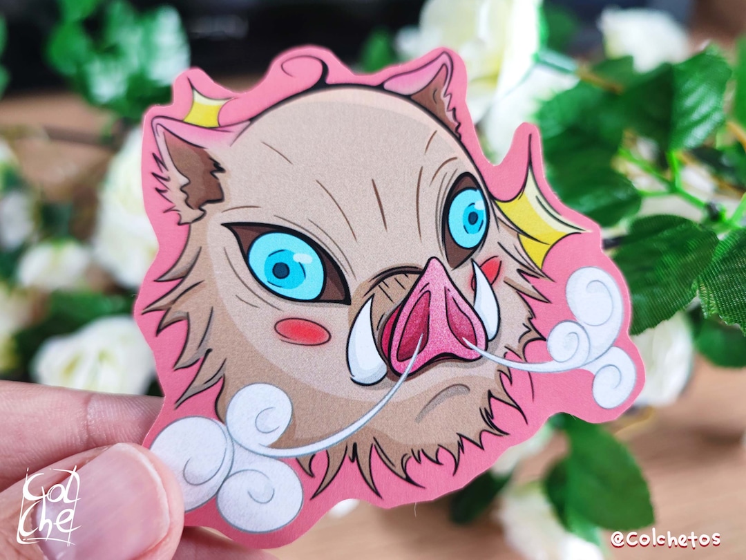 Inosuke Hashibira Sticker - Demon Slayer Kimetsu no Yaiba - by ...