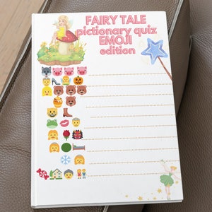 FAIRY TALE Emoji Guess the Fairy Tale Game Pictionary Family - Etsy