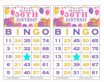 Printable BINGO Card, Basic - Etsy