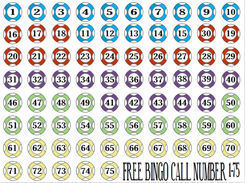 1200 Printable Bingo Cards, 2 per Page, Large, Activities for Seniors ...