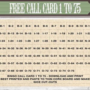 Classic Game Bingo Cards Printable Instant Download 1200 Cards 2 per ...