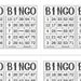 1200 Printable Bingo Cards, 2 per Page, Large, Activities for Seniors ...