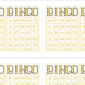 1200 Printable Bingo Cards, 2 per Page, Large, Activities for Seniors ...
