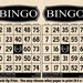 1200 Bingo Cards Black Color Vintage Theme PDF Instant Printable Fun ...