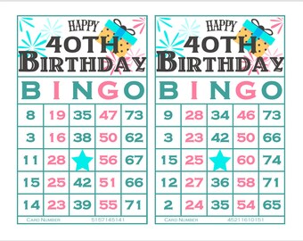 1200 Printable Bingo Cards 2 per Page Large Classic Bingo - Etsy