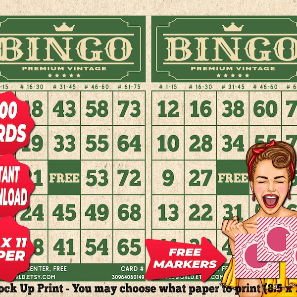 Vintage Bingo Cards - Etsy