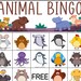Instant Download: 50 Printable Animal Bingo Cards for Endless Fun ...