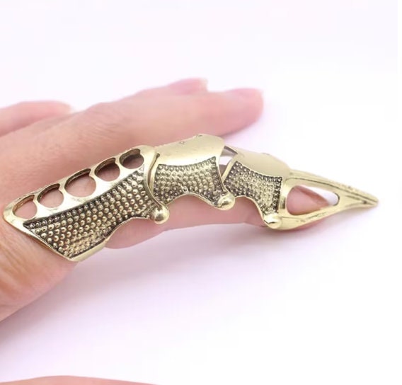 Adjustable Ring Punk Rock Gothic Knuckle Armour Joint Full - Etsy