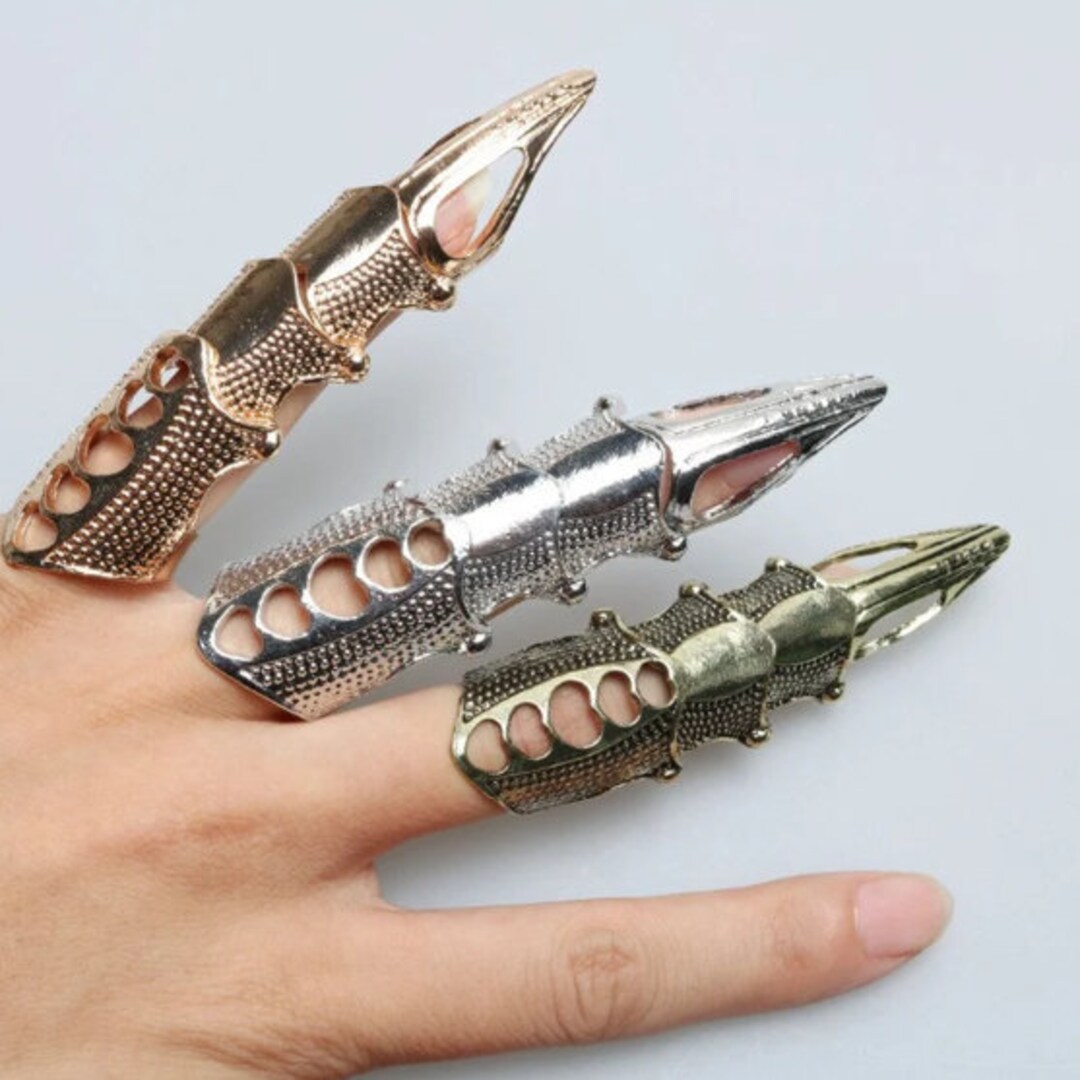 Adjustable Ring Punk Rock Gothic Knuckle Armour Joint Full - Etsy