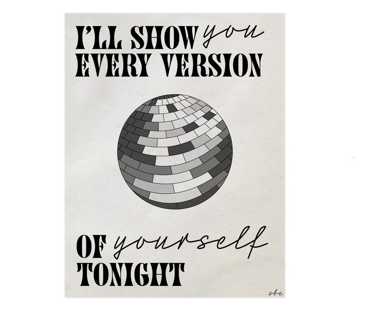 Mirrorball - Taylor Swift Poster - Etsy