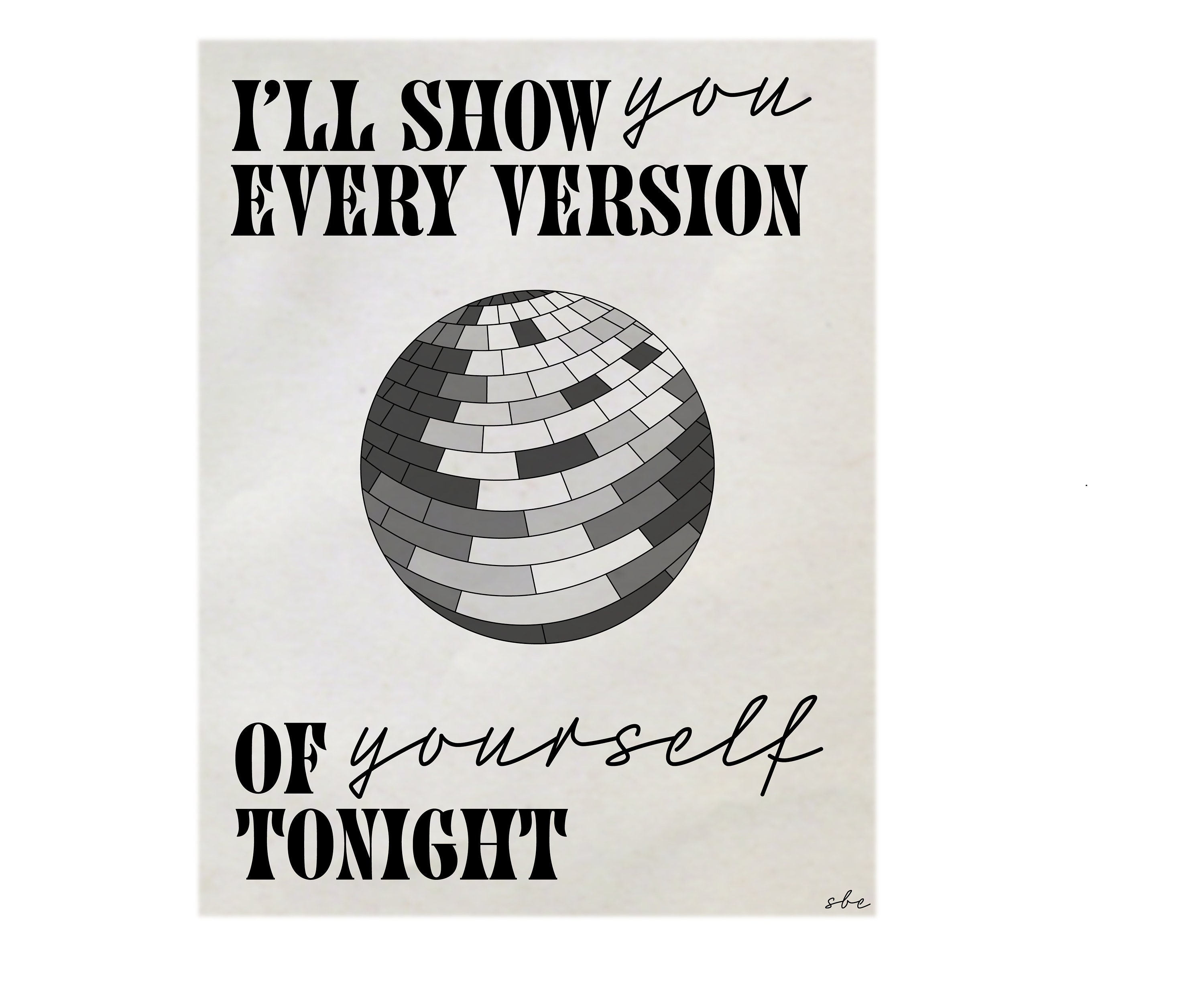 Mirrorball - Taylor Swift Poster - Etsy