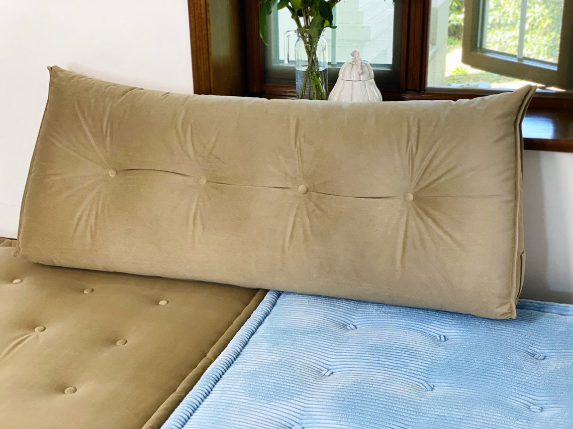 Bedroom Headboard Pillow, Custom Headboard, Relaxation Décor Pillow ...