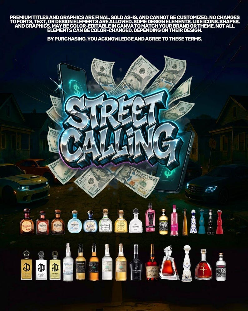 Street Calling Block Party Flyer Template (canva) - Etsy