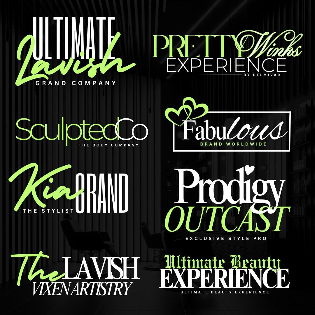 Luxury Logo Design Bundle, Business Branding, Canva Editable Template ...