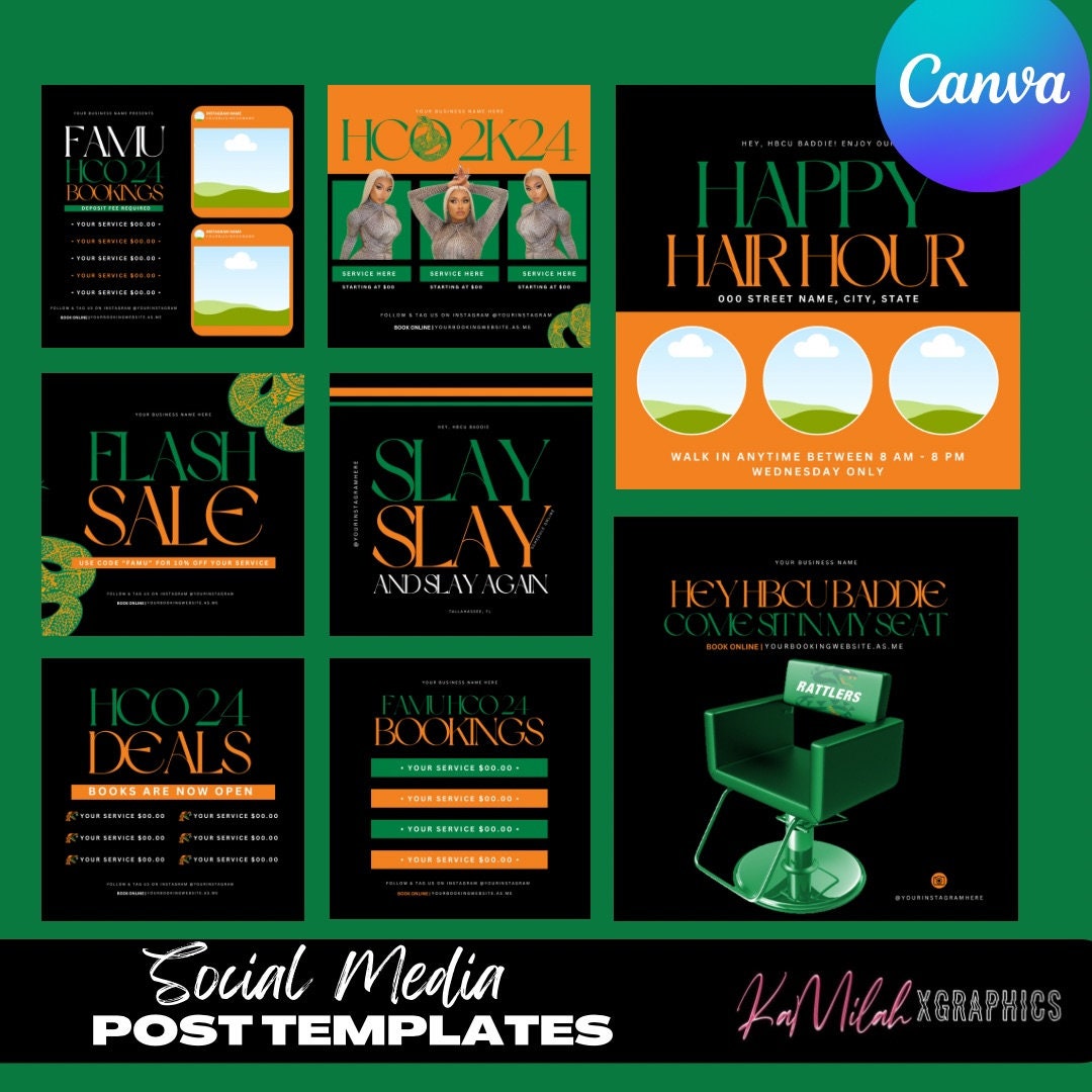 FAMU Homecoming Social Media Flyer Bundle, Appointment Flyer, Bookings ...