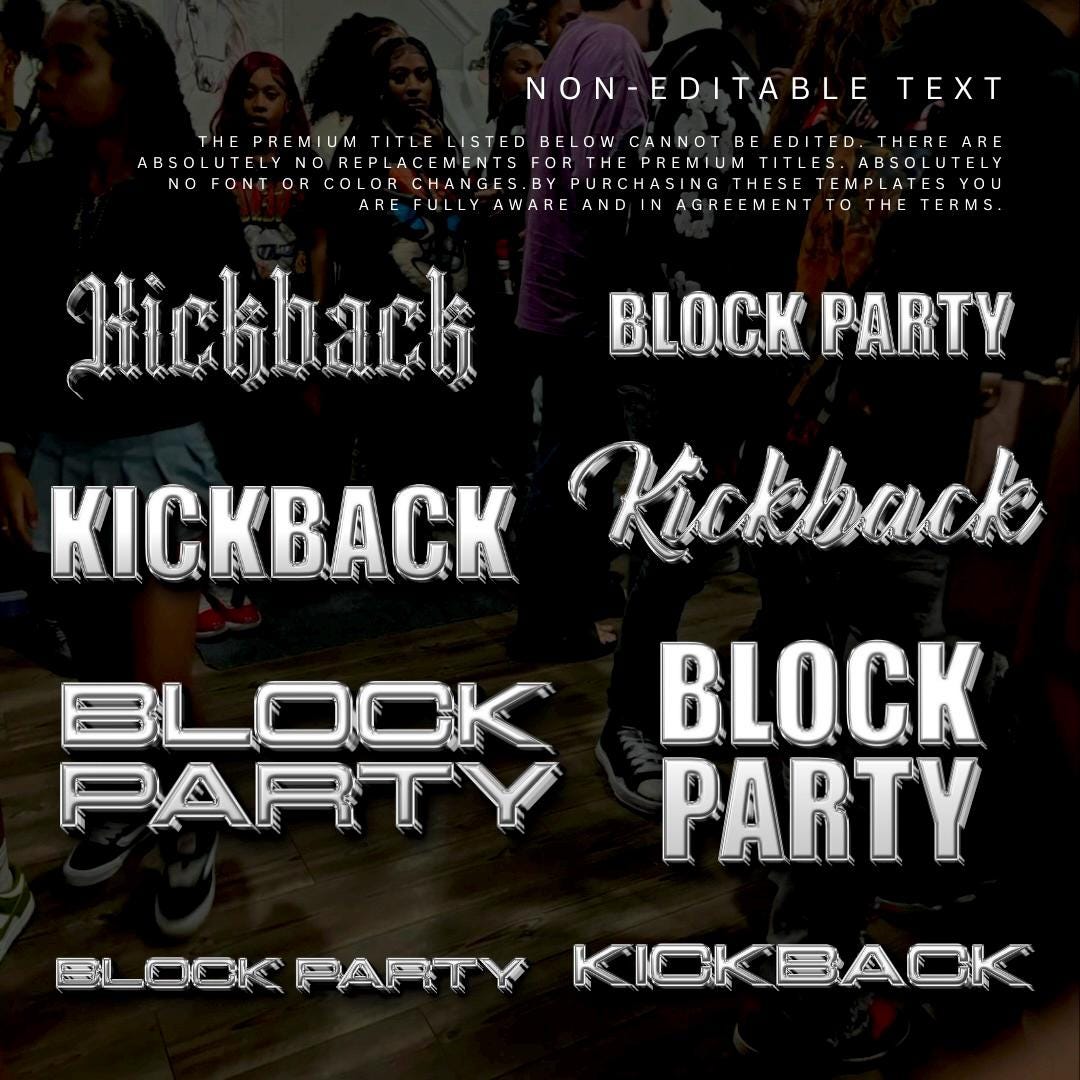Editable Kickback Party Flyer Templates, Block Party, Game Night (canva ...