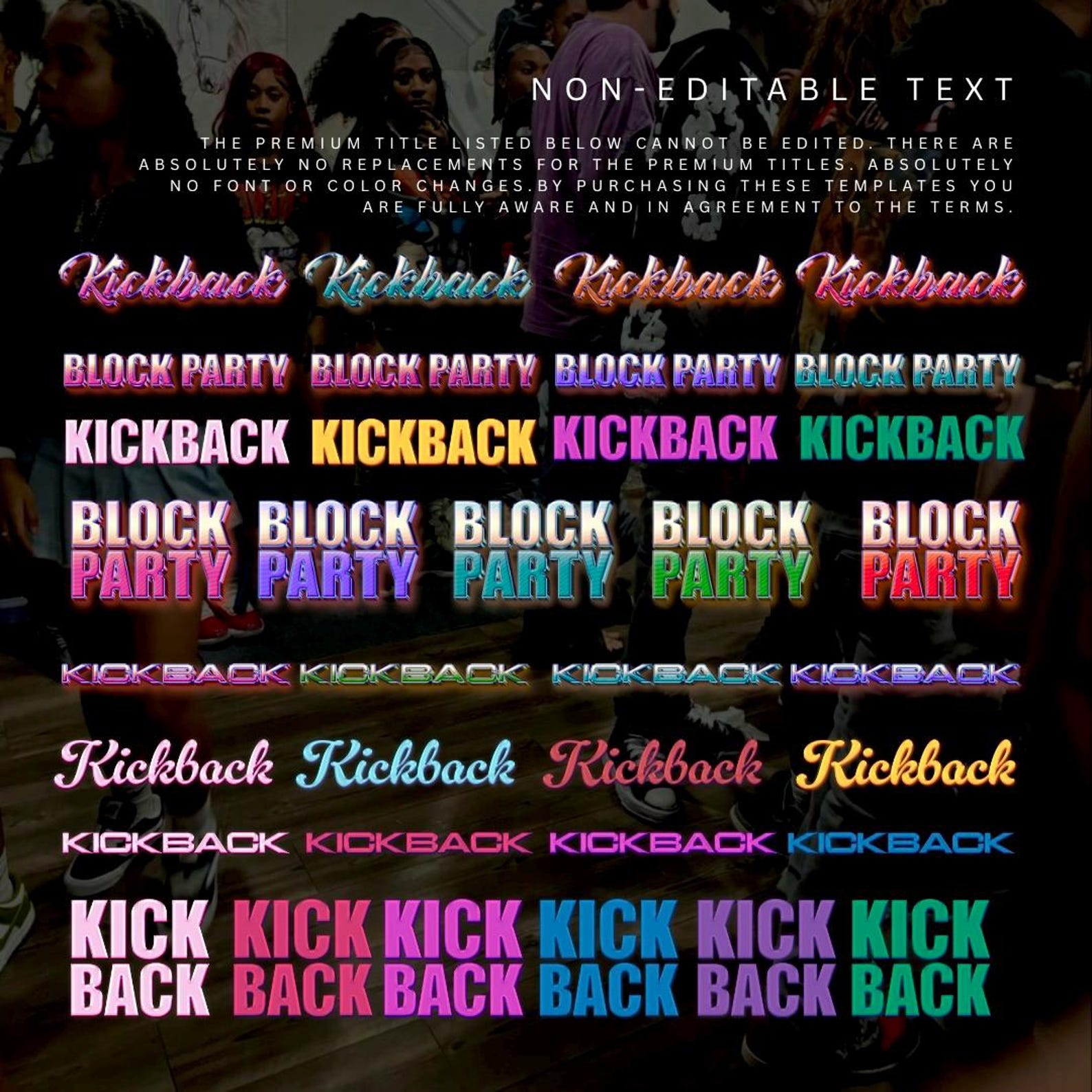 Editable Kickback Party Flyer Templates, Block Party, Game Night (canva ...