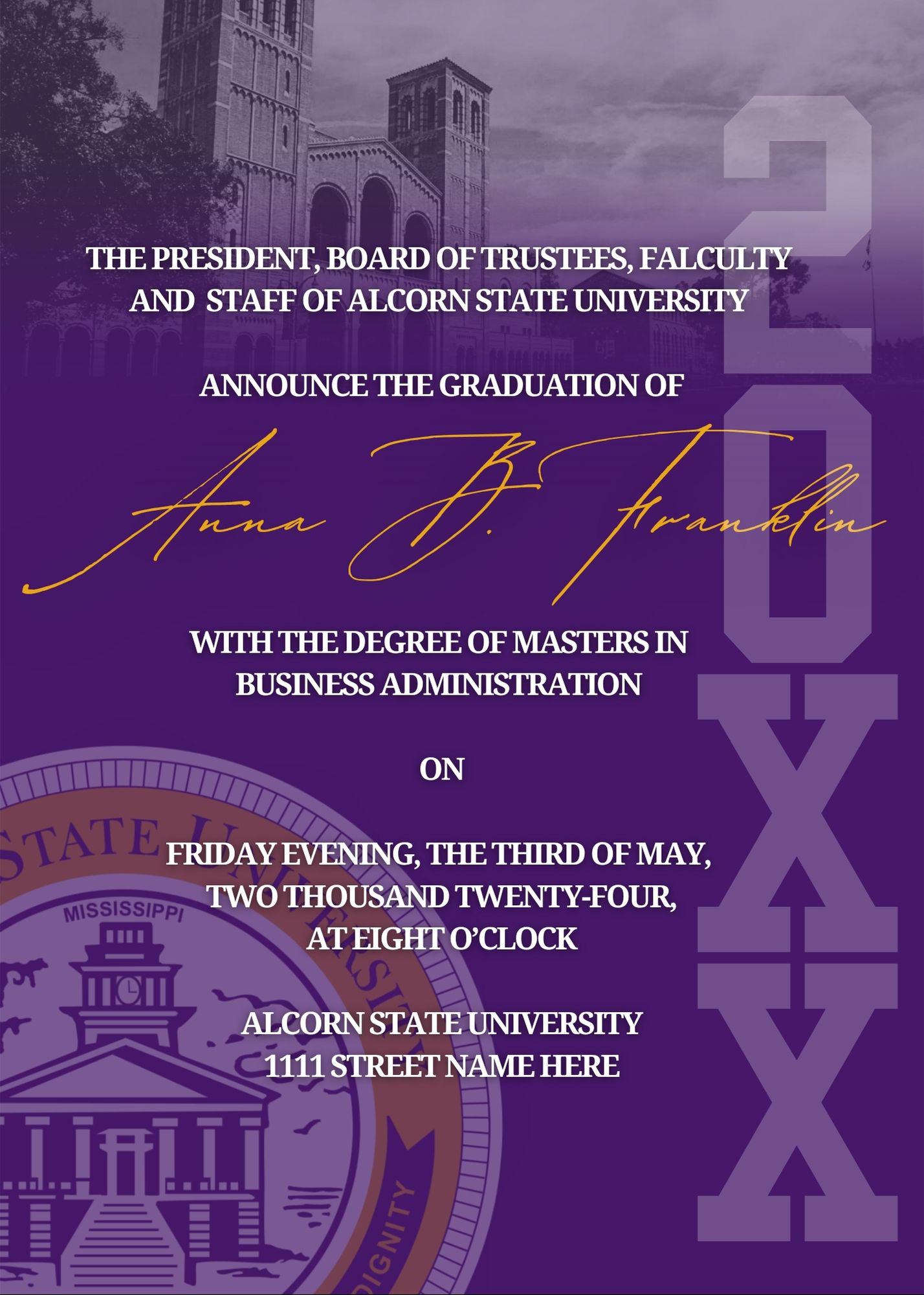 Graduation Party Invitation Flyer, Canva Template - Etsy